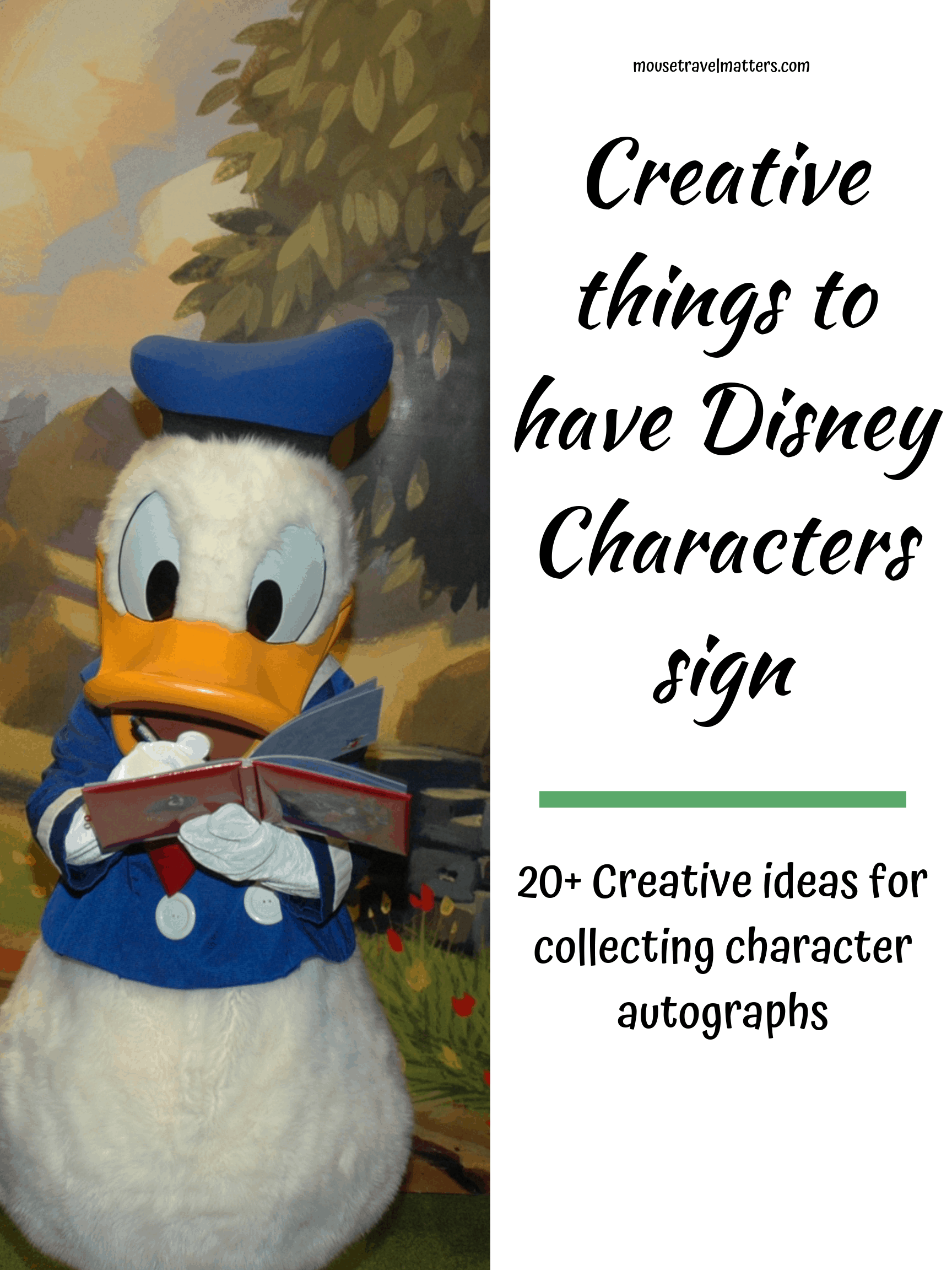Autograph Creative Things from Disney Characters • Mouse Travel Matters