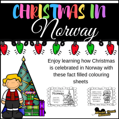 Christmas in Norway Mini Book for Early Readers • Mouse Travel Matters