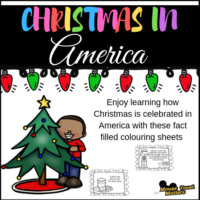Christmas in America Mini Book for Early Readers • Mouse Travel Matters