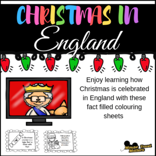 Christmas in England Mini Book for Early Readers • Mouse Travel Matters