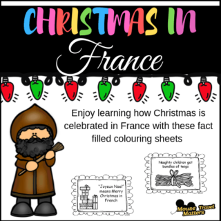 Christmas in France Mini Book for Early Readers • Mouse Travel Matters