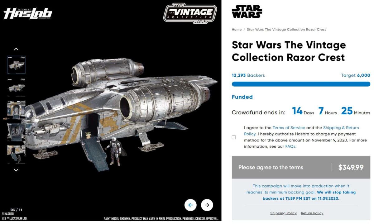 Star Wars The Vintage Collection Razor Crest • Mouse Travel Matters